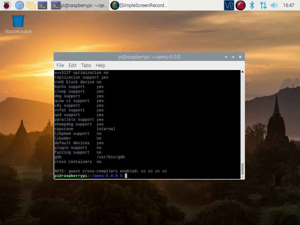 Building QEMU 5.0 on Raspbian | www.chrisrcook.com