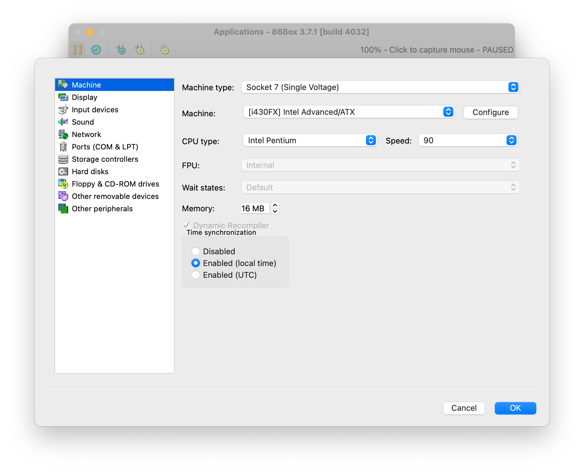 86Box config for RedHat 4.X | www.chrisrcook.com