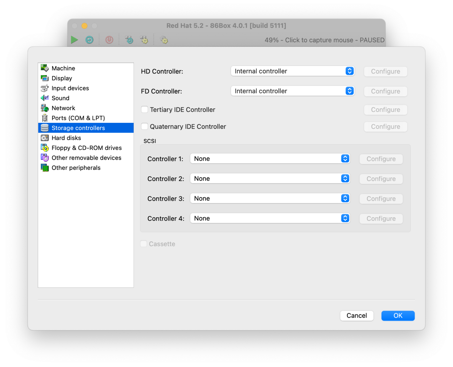 Getting Red Hat Linux 5.2 up and running on 86Box – www.chrisrcook.com