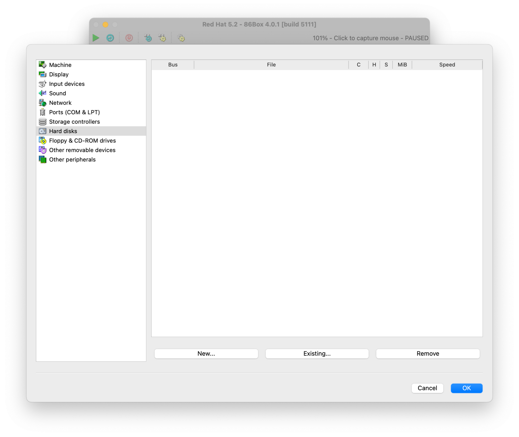 Getting Red Hat Linux 5.2 up and running on 86Box – www.chrisrcook.com