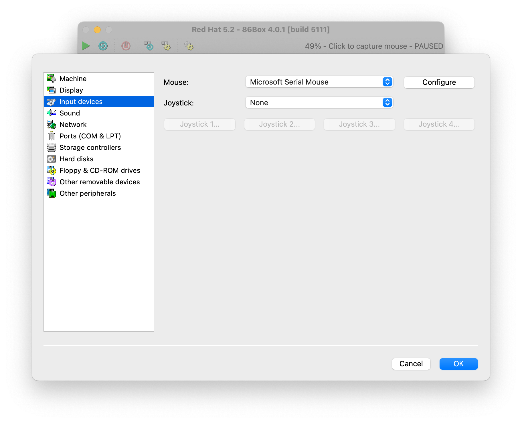 Getting Red Hat Linux 5.2 up and running on 86Box – www.chrisrcook.com