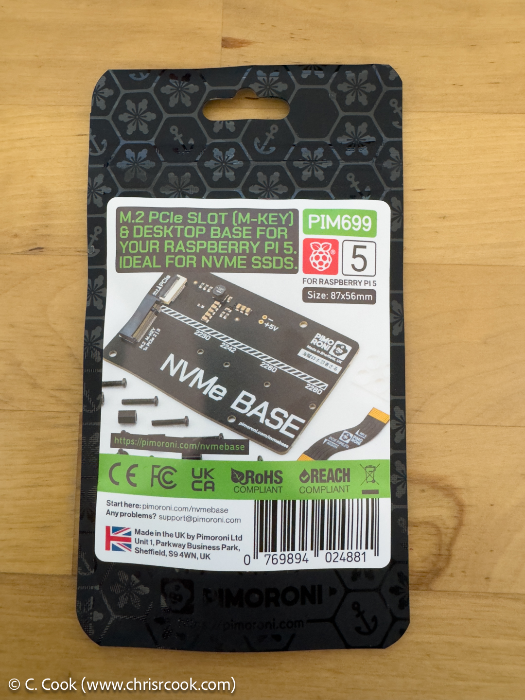 Pimoroni Raspberry Pi 5 NVME Kit – www.chrisrcook.com