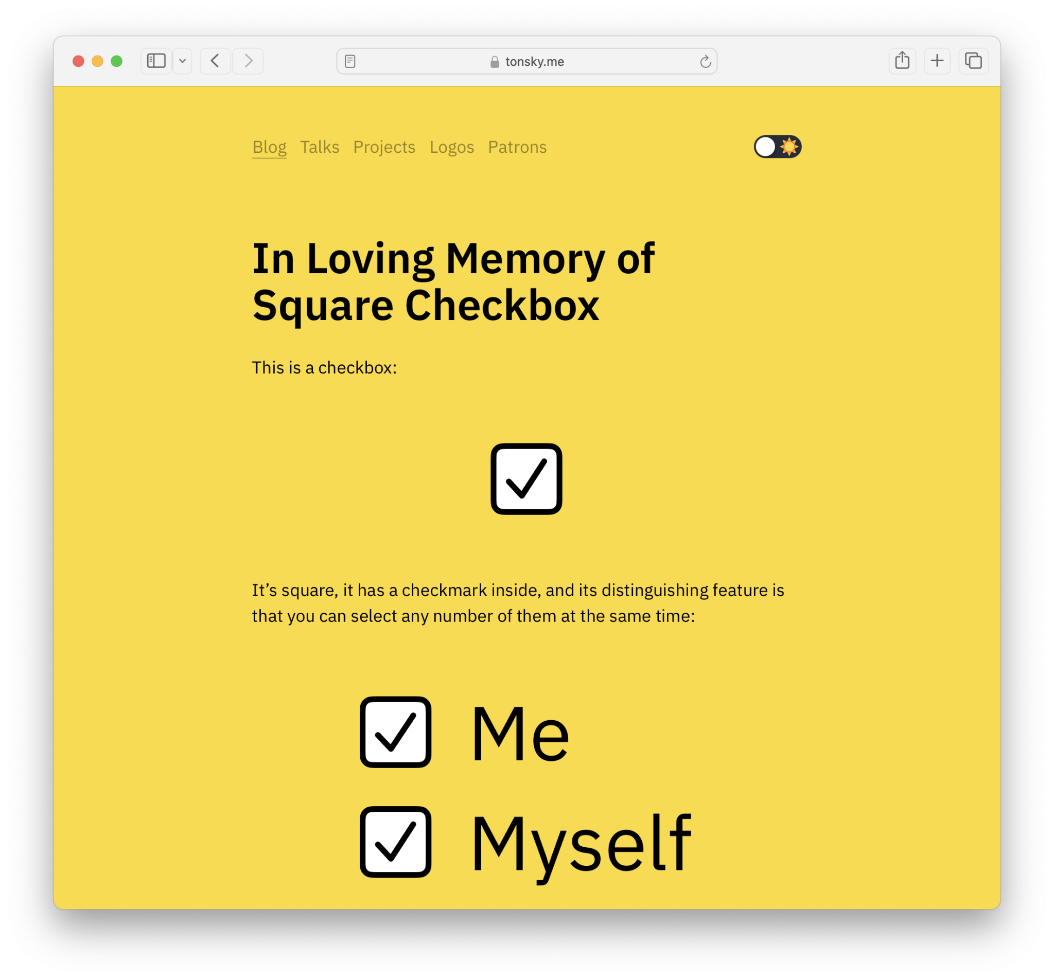 The Strange Death of the Square Checkbox’d UI – www.chrisrcook.com