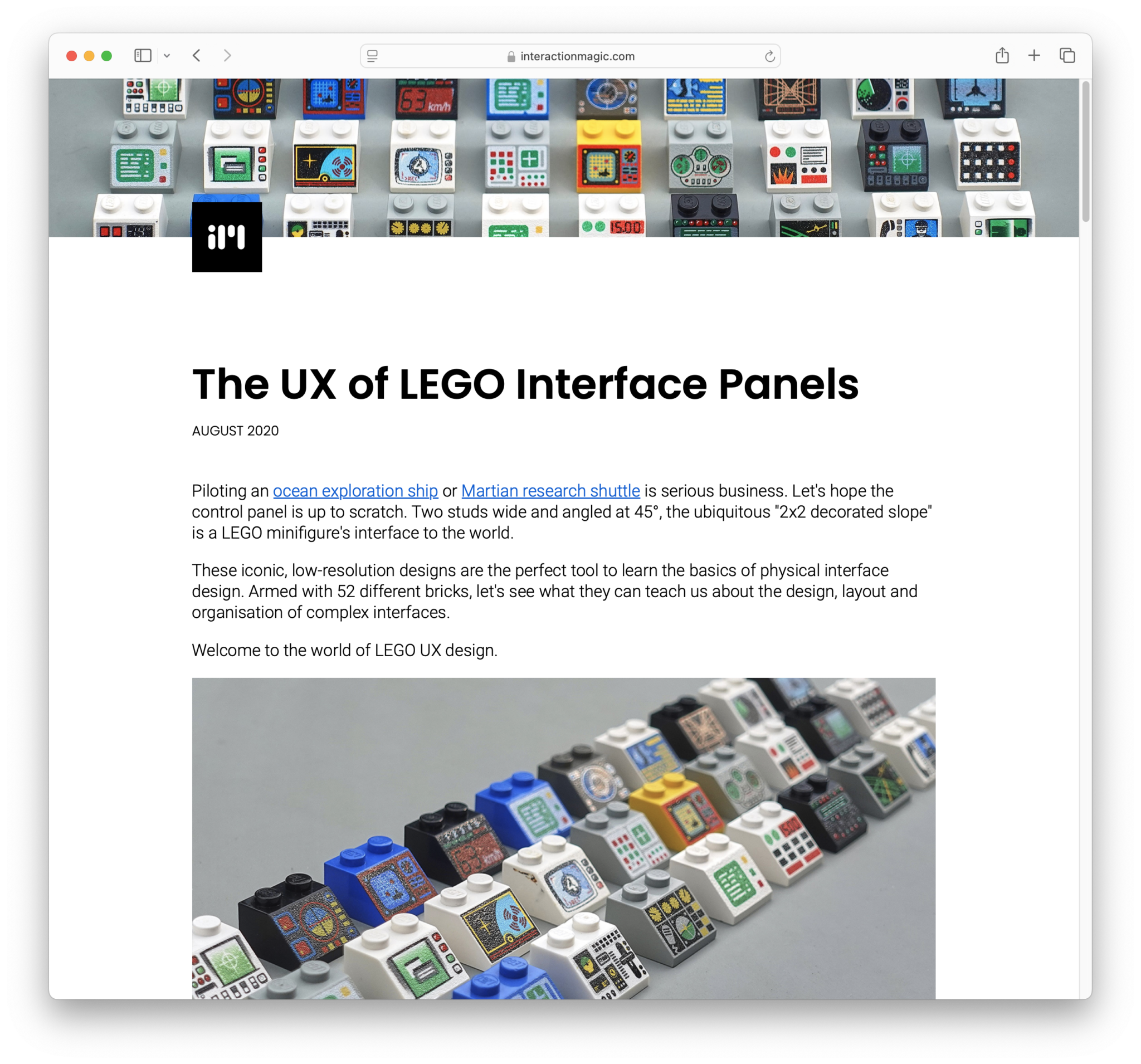 The UX of LEGO Interface Panels – www.chrisrcook.com